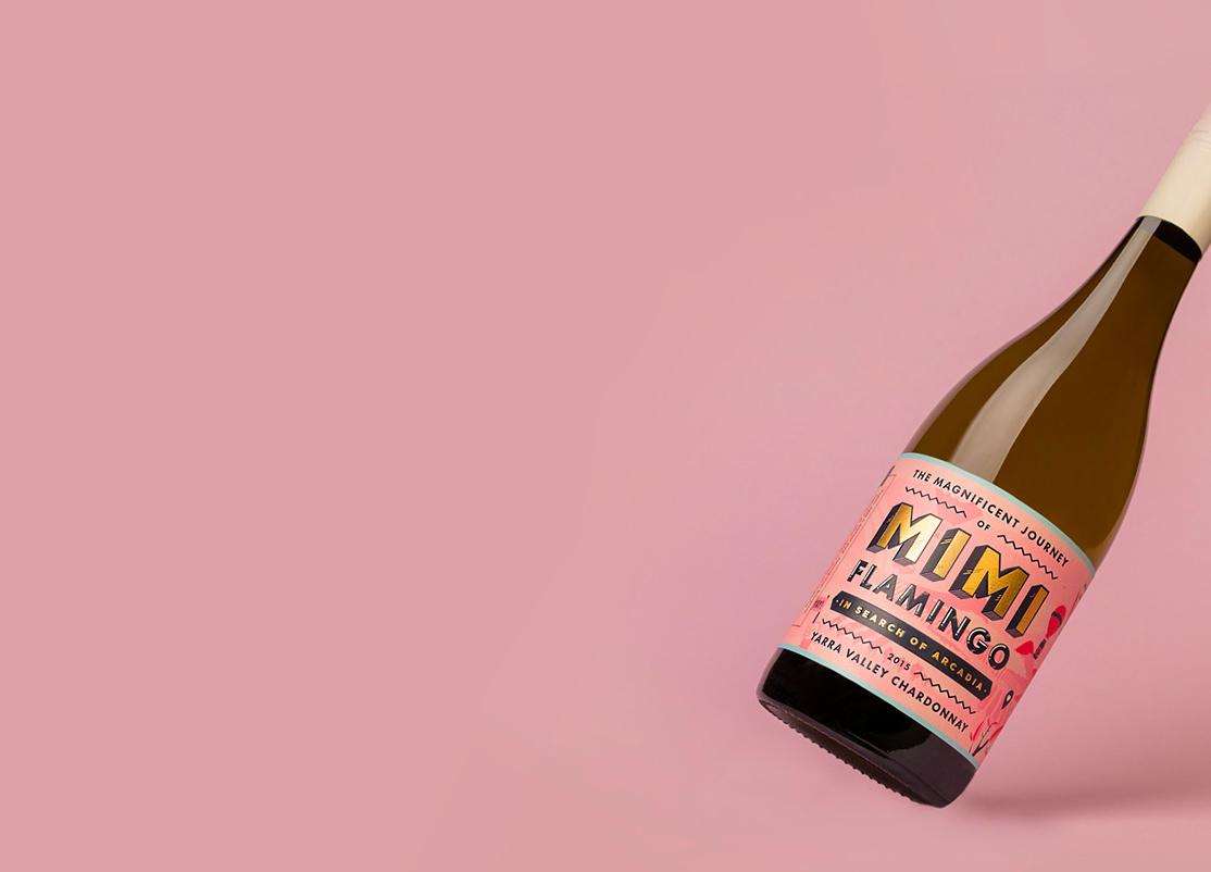 Oakridge - Mimi Flamingo Wine Label Graphic Design | Branding Case Study