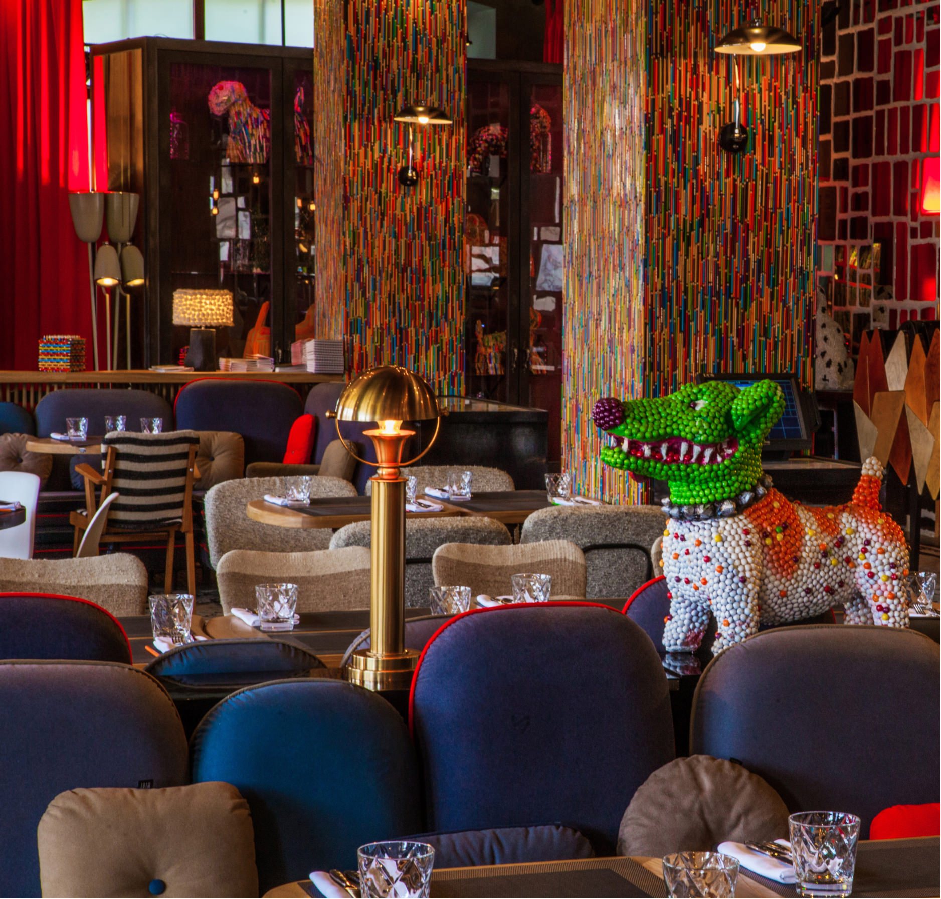Restaurant interior. The design of the restaurant.