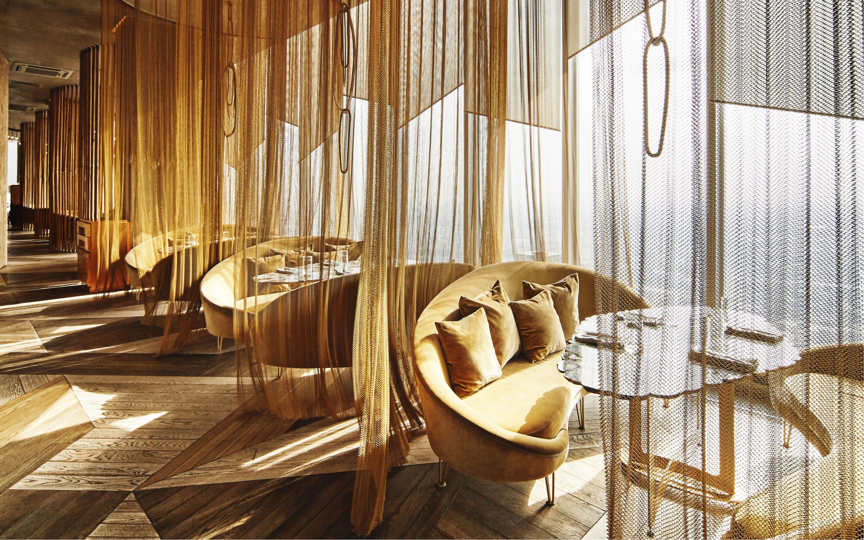 Restaurant interior. The design of the restaurant.