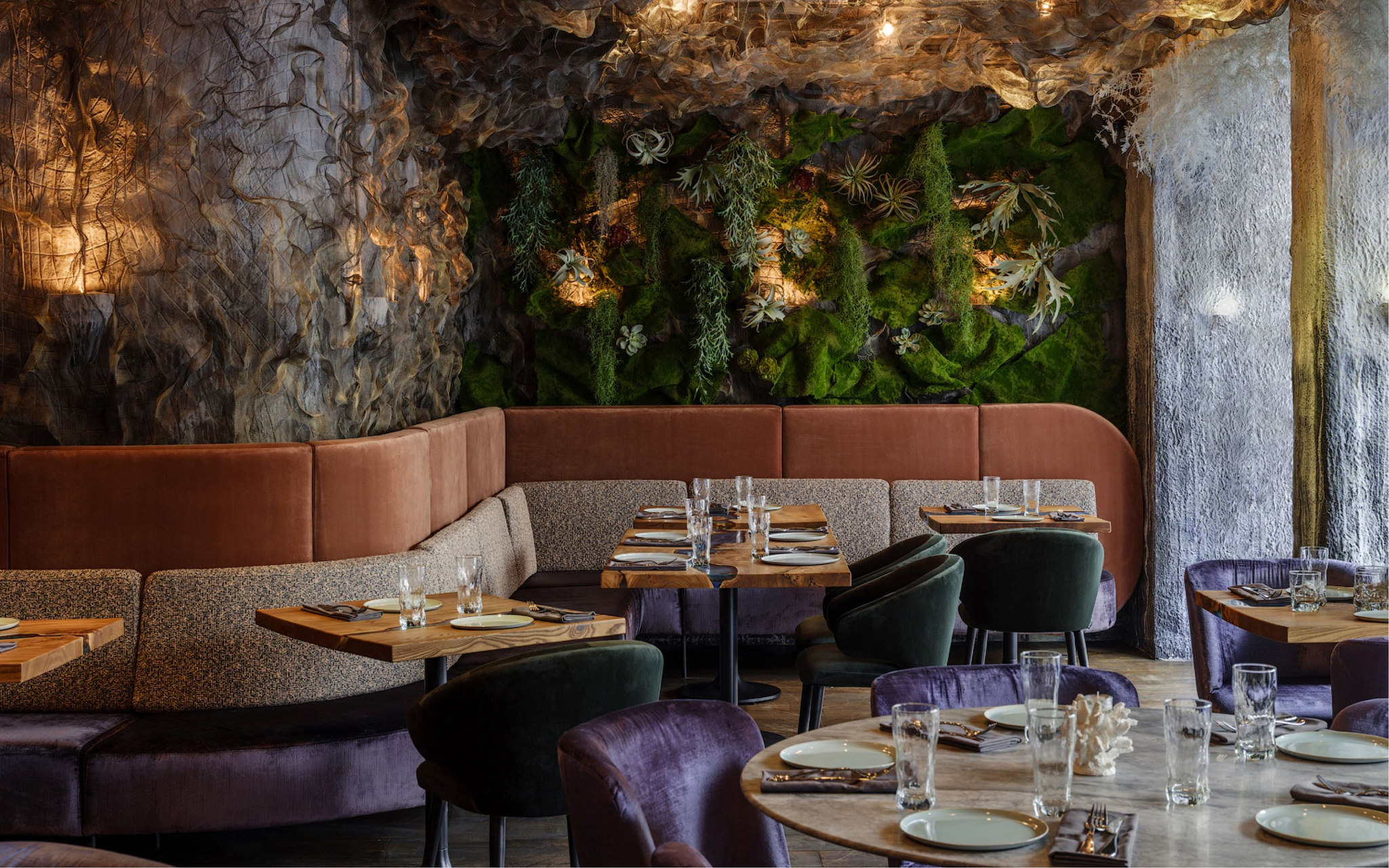 Restaurant interior. The design of the restaurant.