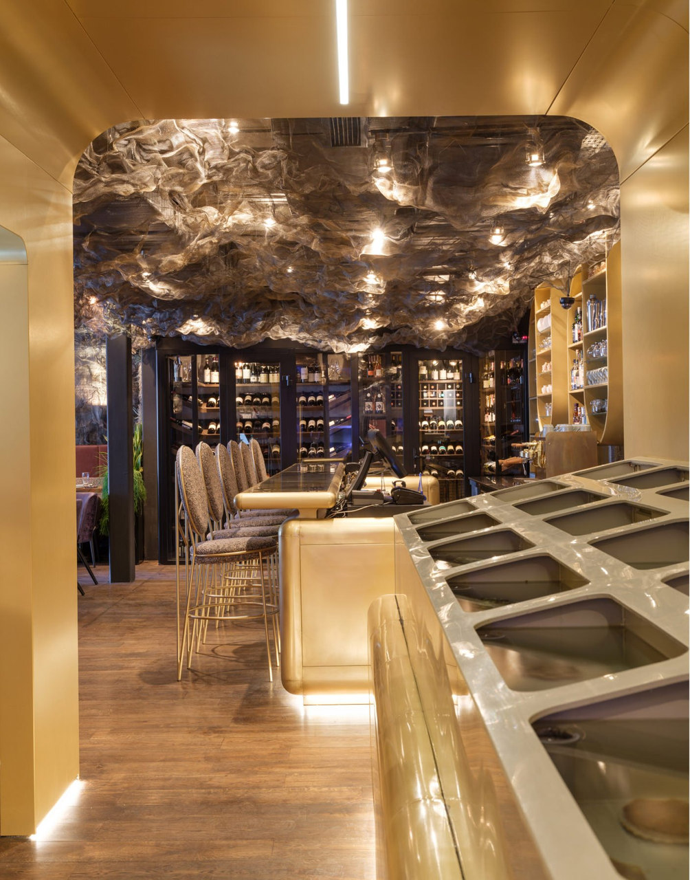 Restaurant interior. The design of the restaurant.