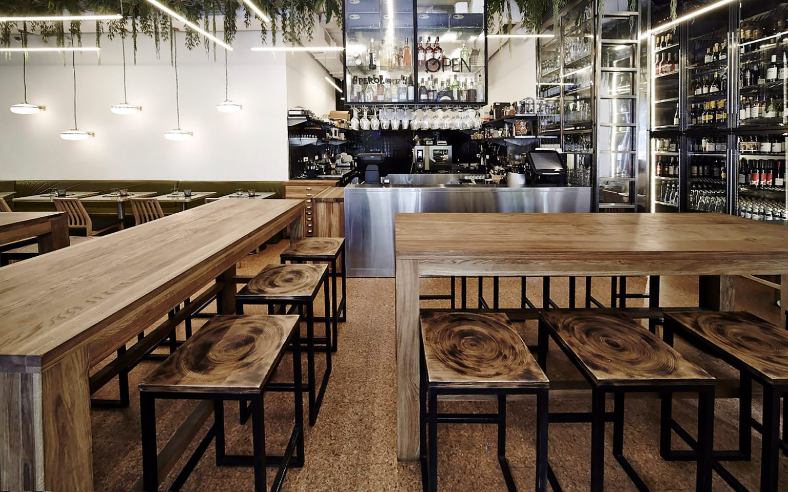 Restaurant interior. The design of the restaurant.