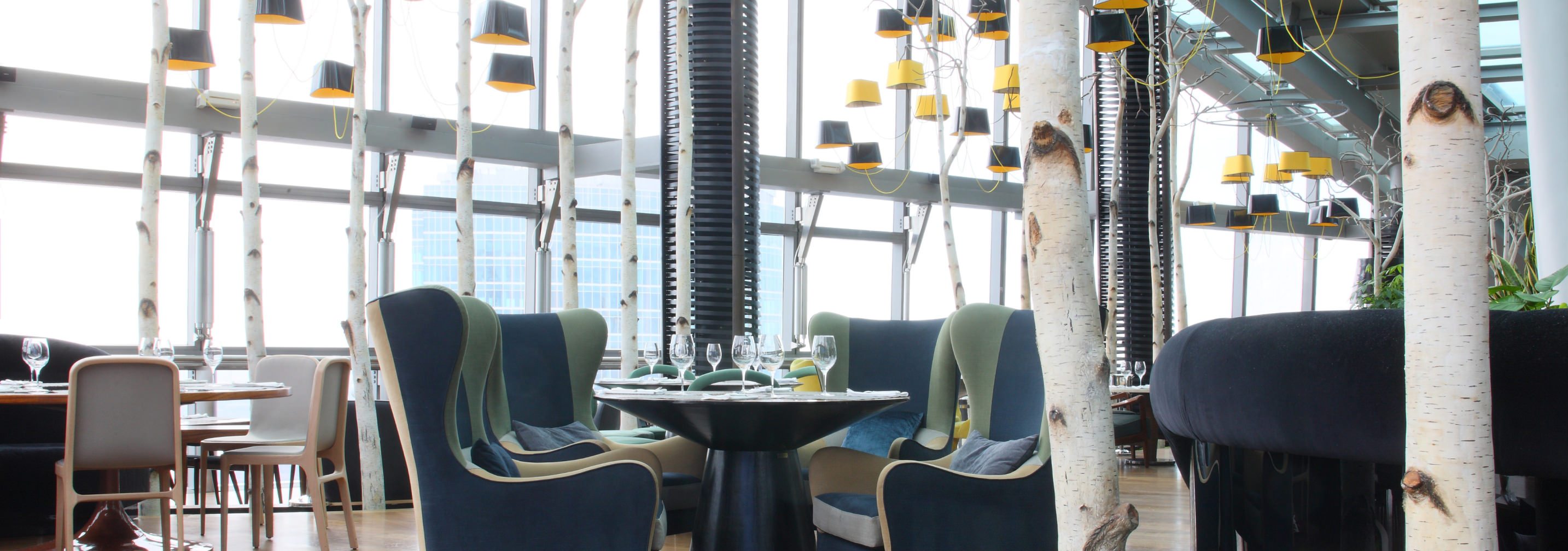 Restaurant interior. The design of the restaurant.