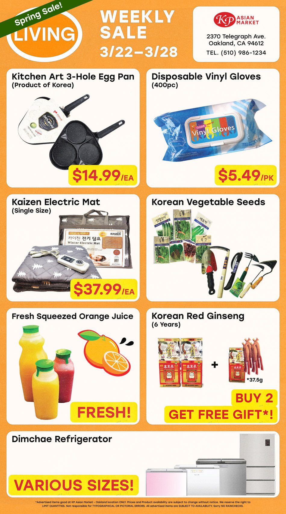 KP Asian Market — Sale