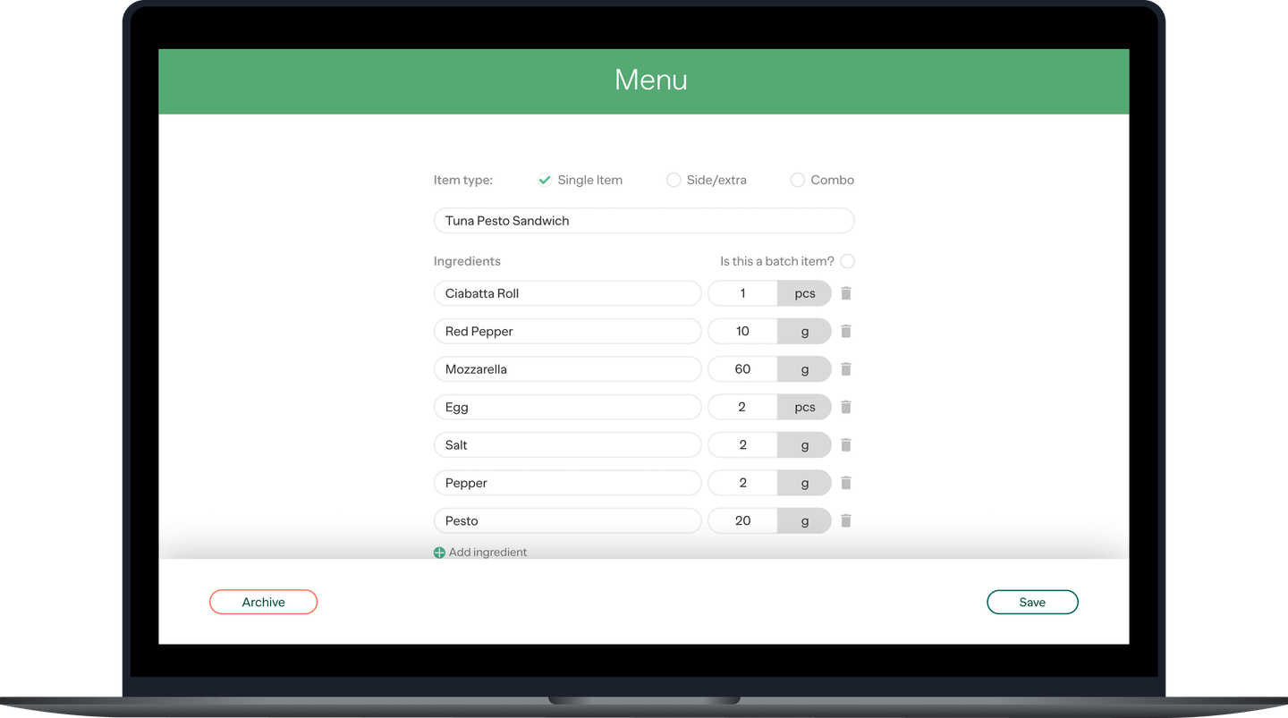 GreenBytes Kitchen Management Software - Streamline Your Operations