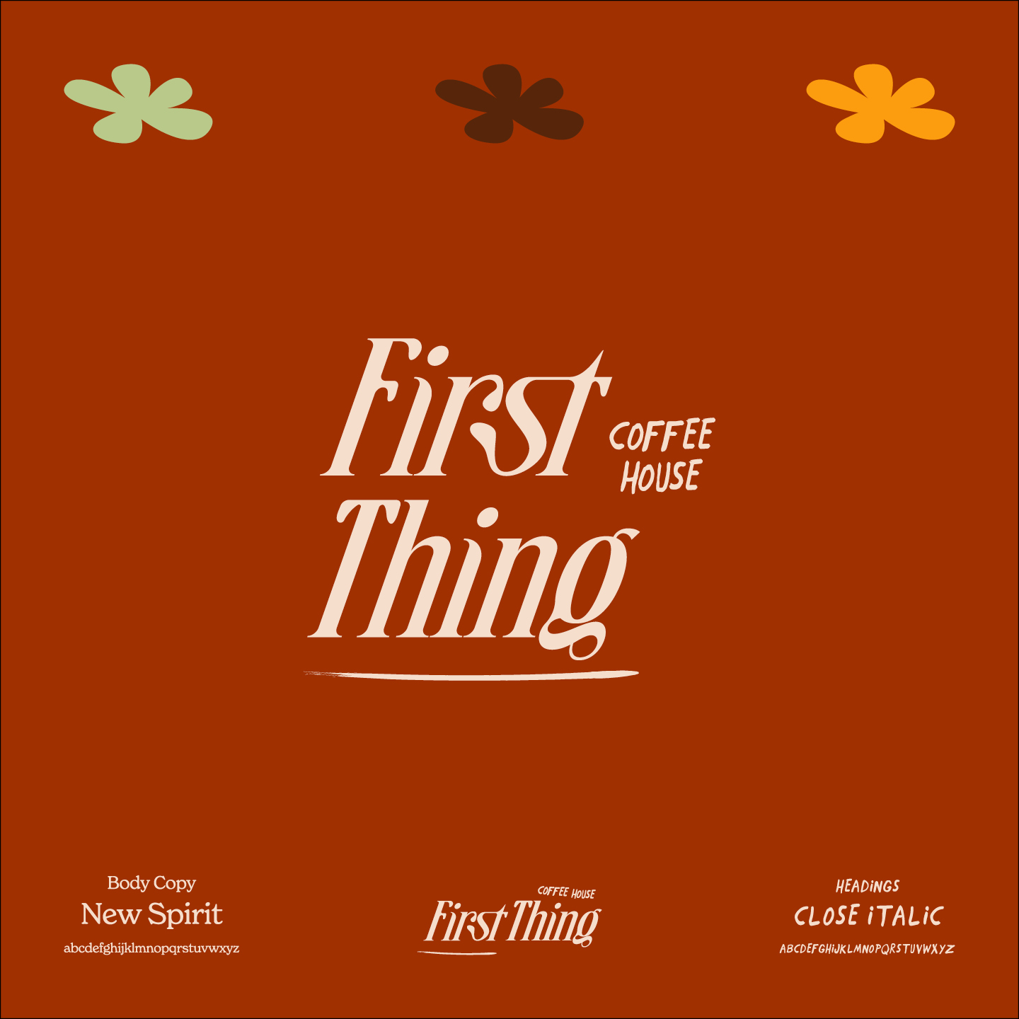 First Thing Coffee House Branding Project